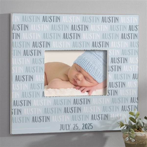 Personalized Modern Baby Boy Picture Frames