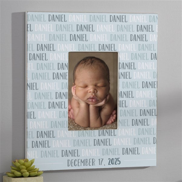 Personalized Modern Baby Boy Picture Frames