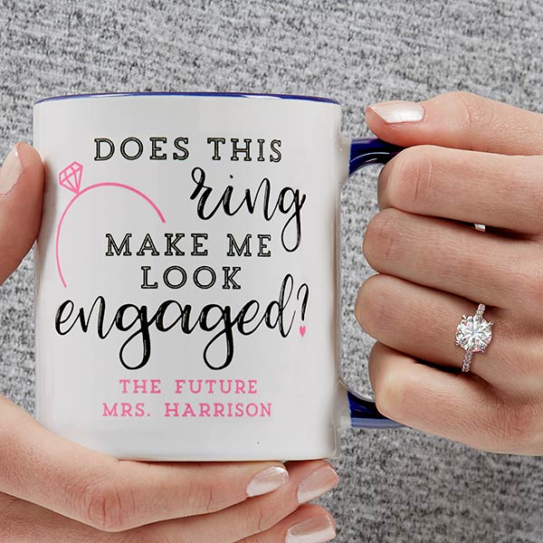 Personalized Engagement Coffee Mugs