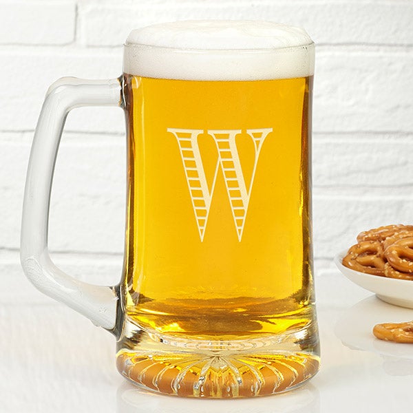 Personalized Beer Mugs - Monogram or Name