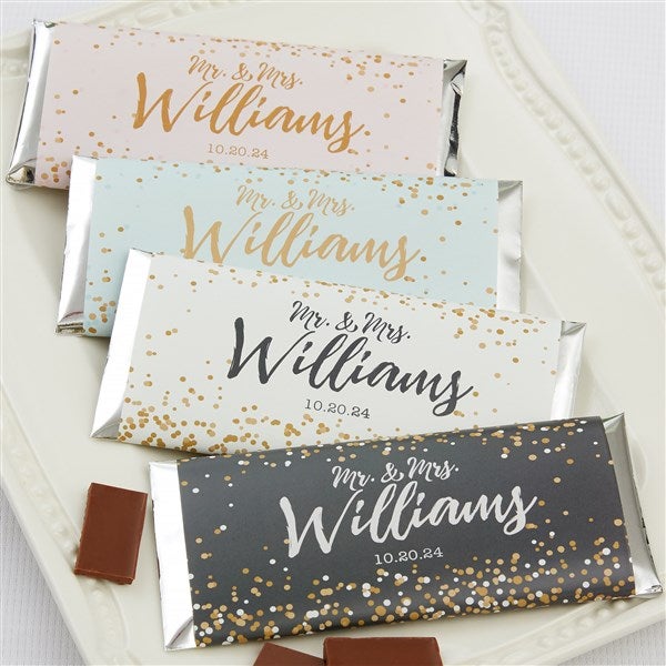 Sparkling Love Personalized Candy Bar Wrappers