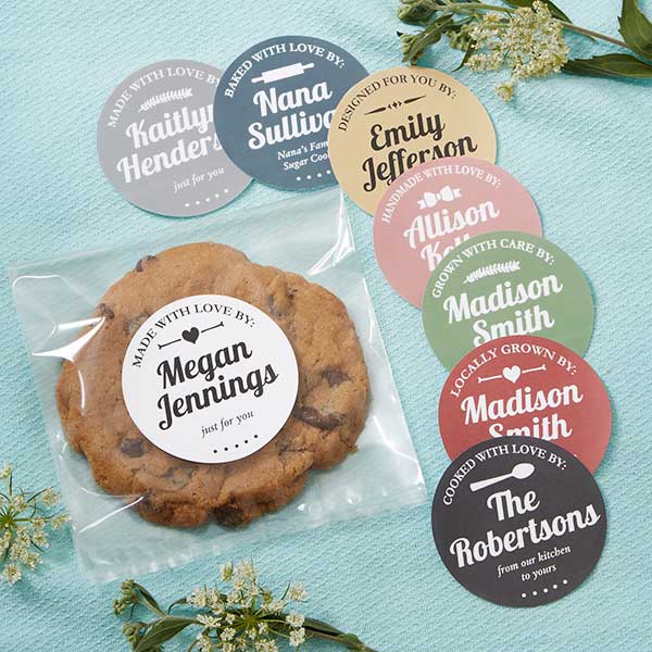 Personalized Gift Stickers - Made with Love
