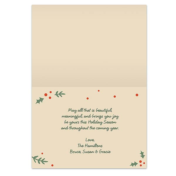 Personalized Christmas Cards - Cozy Christmas