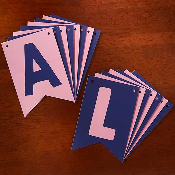 Personalized Birthday Party Bunting Banner