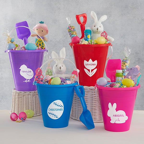 Personalized Easter Buckets - Easter Characters