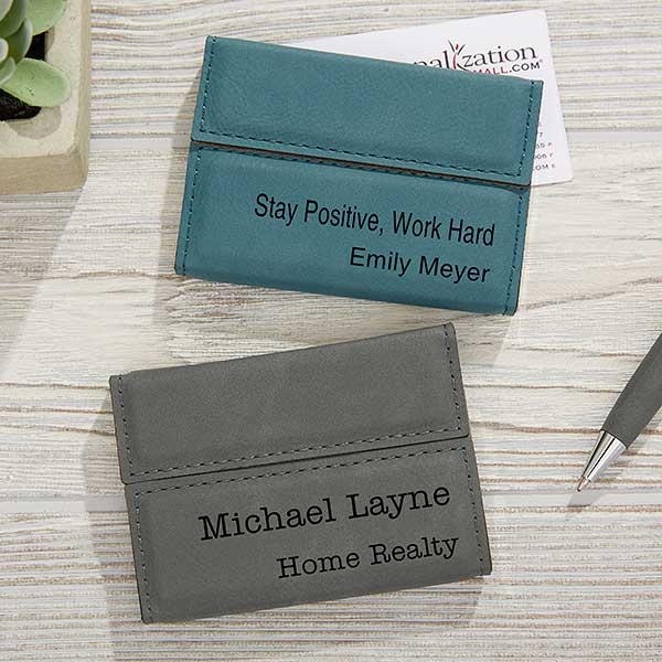 Personalized Business Card Cases - Signature Series