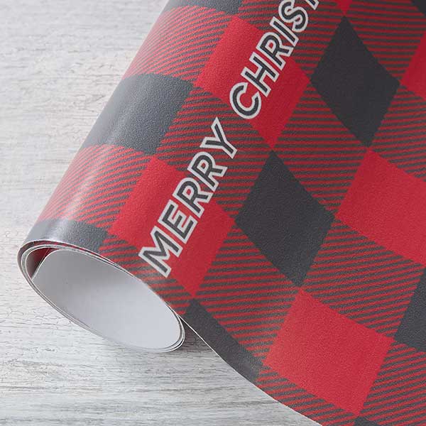 Buffalo Check Personalized Wrapping Paper Roll