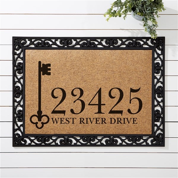 Personalized Address Coir Doormats - House Key