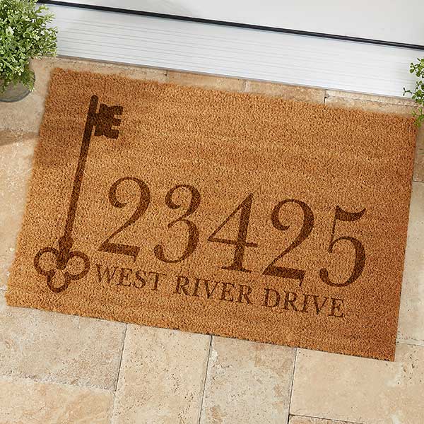 Personalized Address Coir Doormats - House Key
