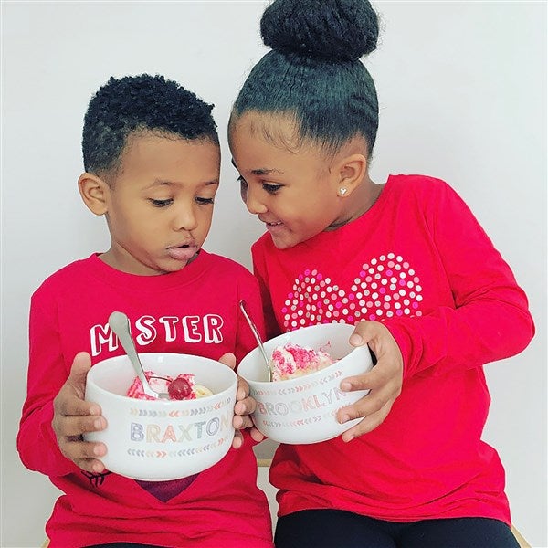 Personalized Snack Bowls - Stencil Name