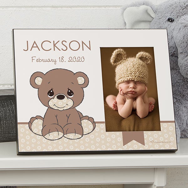 Precious Moments Personalized Baby Bear Picture Frame - Baby Gifts
