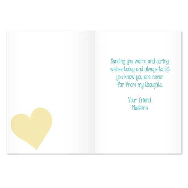 Big Hugs Personalized Greeting Card