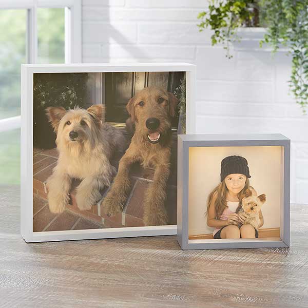 Personalized Pet Photo LED Light Shadow Box