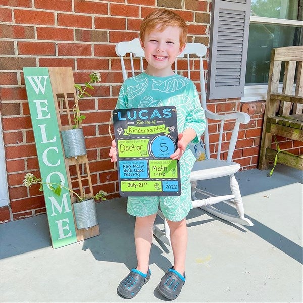 Personalized First Day Of School Sign - Photo Op Dry Erase Sign