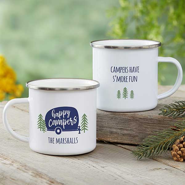 Happy Camper Personalized Camping Mugs