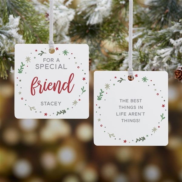 You Are Special Personalized Ornament 2 Sided Metal