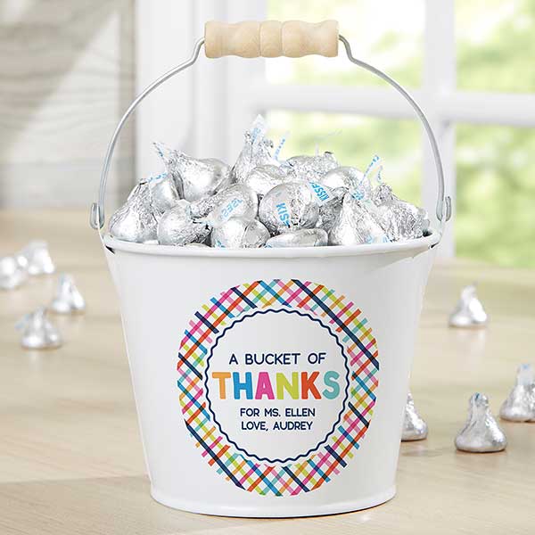 Bucket of Thanks Personalized Mini Bucket Thank You Gift