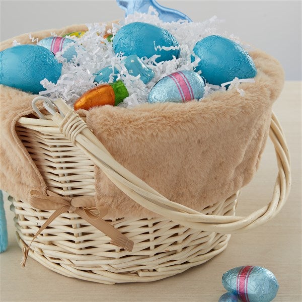 Personalized Blue Easter Bunny Basket