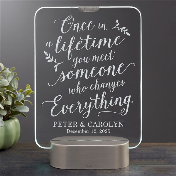 Personalized Wedding LED Light Gifts - Once In A Lifetime