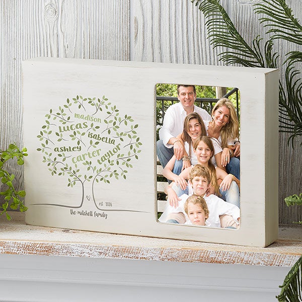 Family Tree Of Life Personalized Box Picture Frame