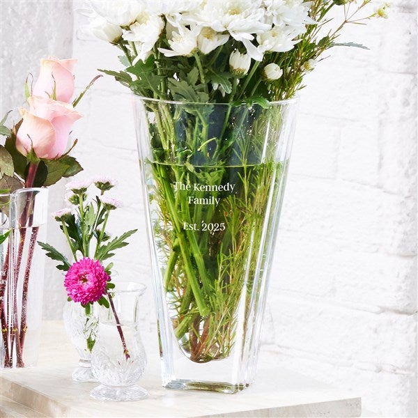 Retirement Vase - Personalized Crystal Vase