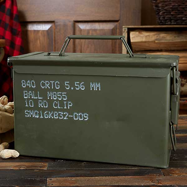 Personalized Metal Ammo Box - Hunting Gift