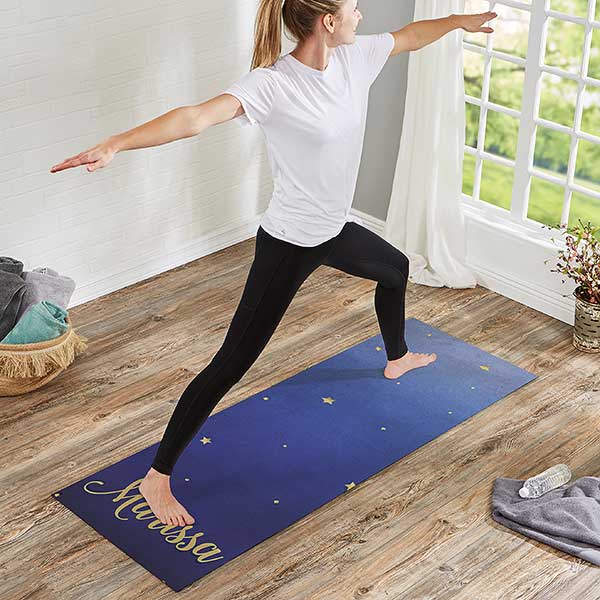 Personalized Yoga Mat - Night Sky & Stars