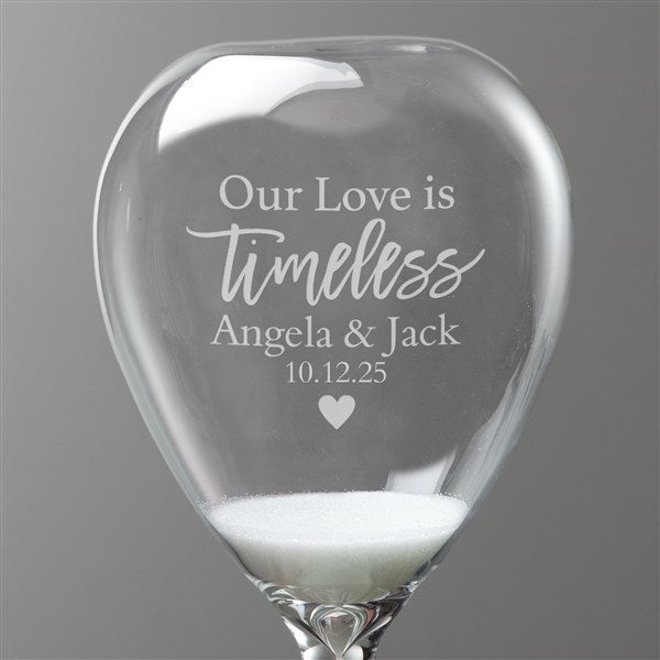 Our Love Is Timeless Personalized Hourglass Gift