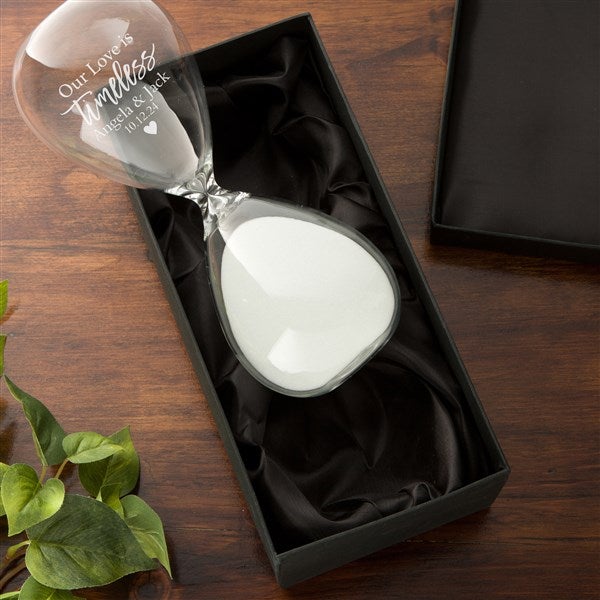 Our Love Is Timeless Personalized Hourglass Gift