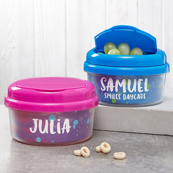 Personalized Snack Cups - Watercolor Name