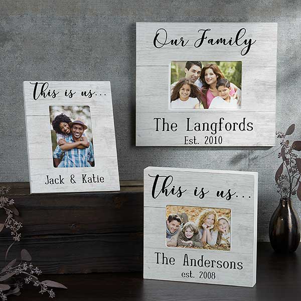 This is Us Personalized Box Picture Frame - Horizontal
