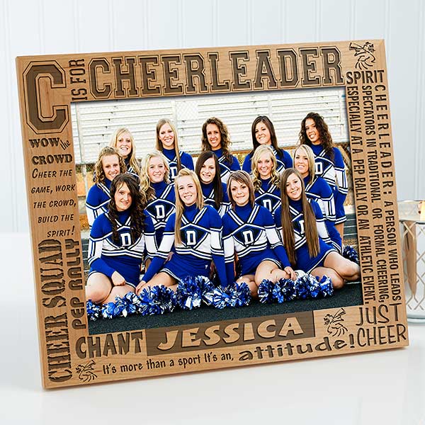 Personalized Cheerleader Picture Frame - 4x6 Photo