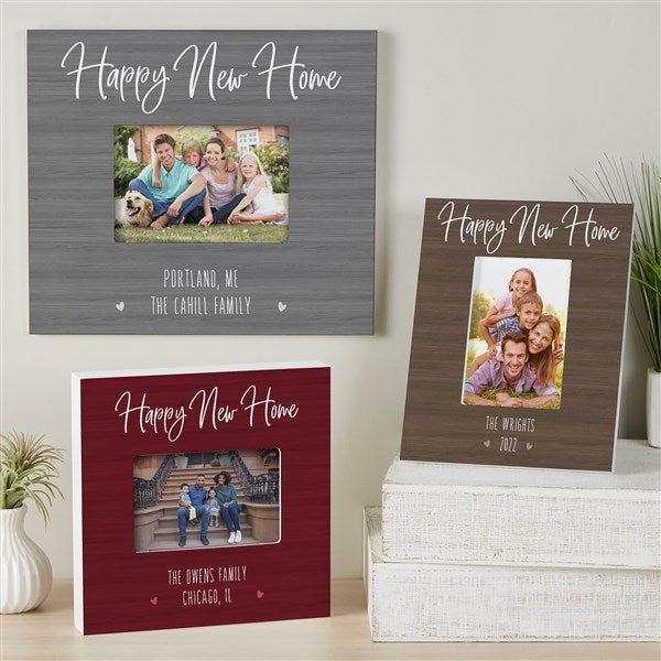 New Home Personalized Family Picture Frame - Horizontal