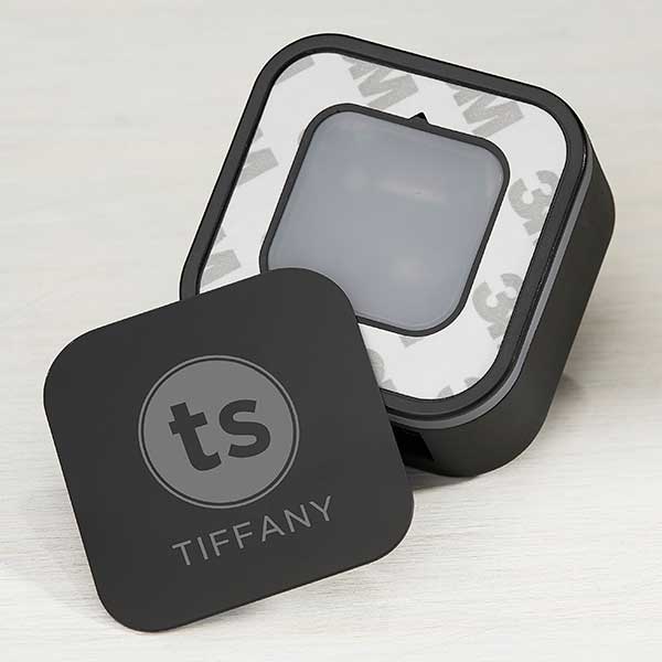 Personalized LED Dual Port USB Charger - Modern Initial