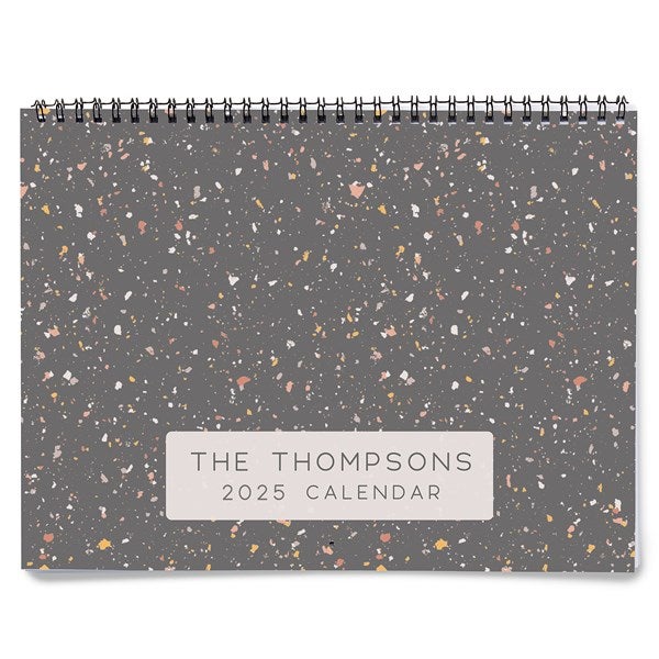Terrazzo Personalized Photo Wall Calendar