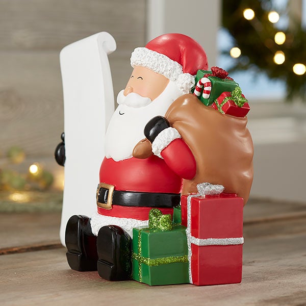 Santa's Nice List Personalized Santa Shelf Sitter
