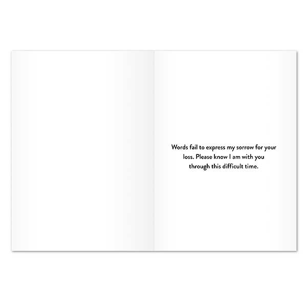 Floral With Deepest Sympathy Greeting Card