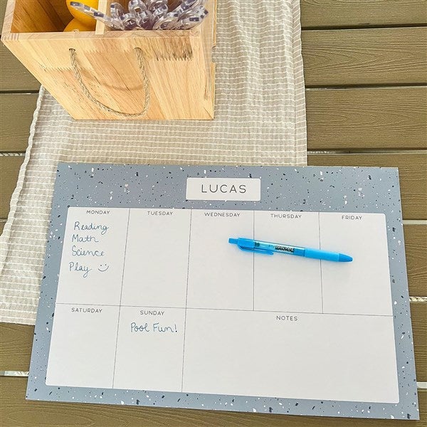 Terrazzo Personalized 11x17 Weekly Planner