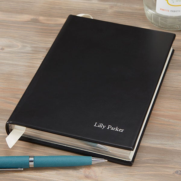 Premium Debossed Small Leather Journals - 5.5x8