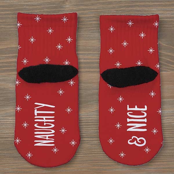 Santa Character Personalized Toddler Christmas Socks