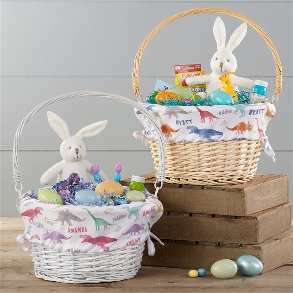 Personalized Dinosaur Easter Baskets For Boys & Girls