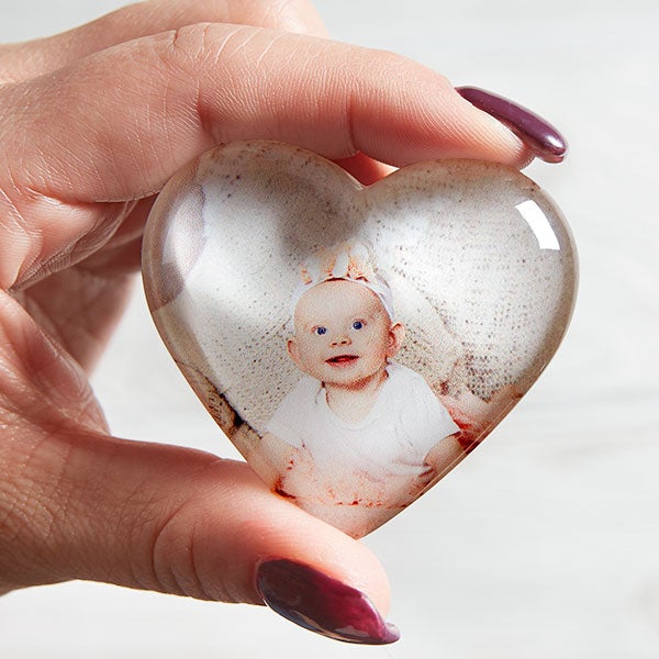 Photo Memories Personalized Mini Heart Photo Keepsakes