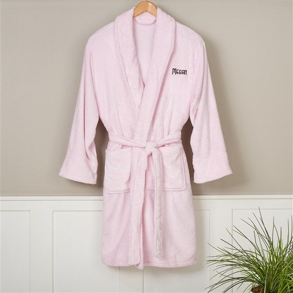 Personalized Luxury Fleece Robe - Pink