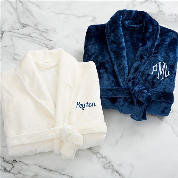 Personalized Luxury Fleece Robe - Pink