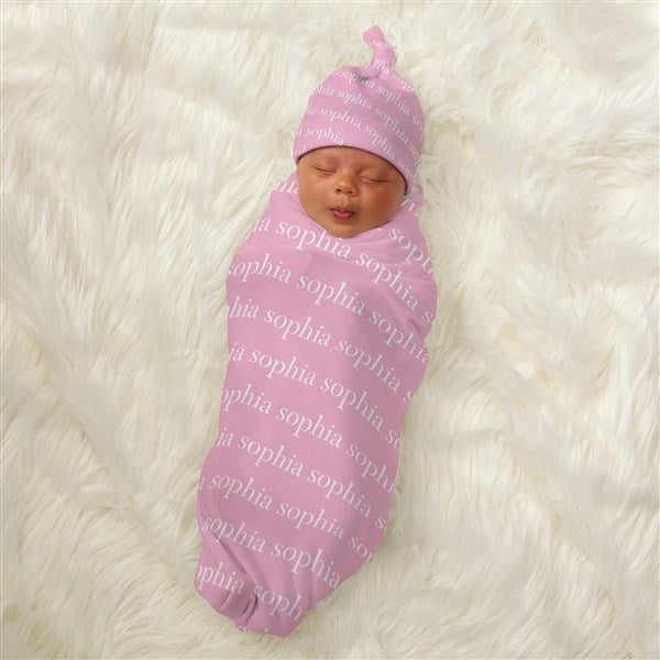Playful Name Personalized Baby Receiving Blanket