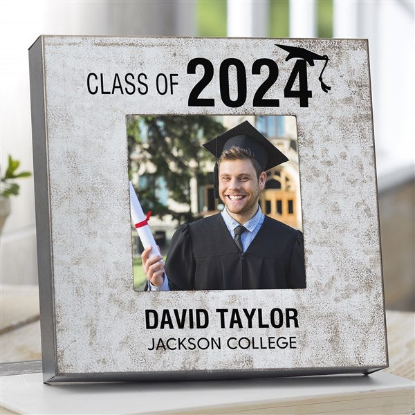 Class of Graduation Galvanized Box Picture Frame - 4x6