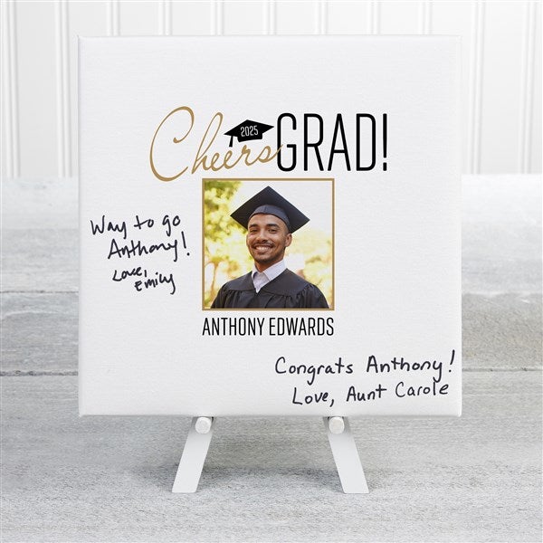 Personalized Graduation Signature Book Photo Canvas Print
