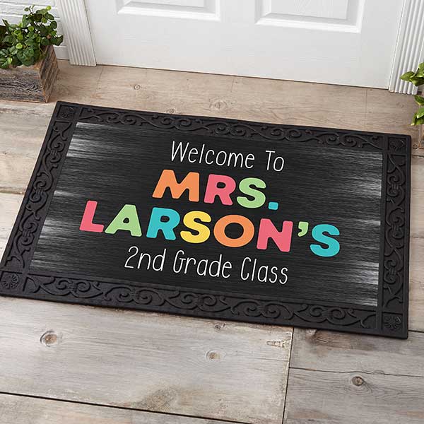 Teacher's Classroom Personalized Doormat - 20x35