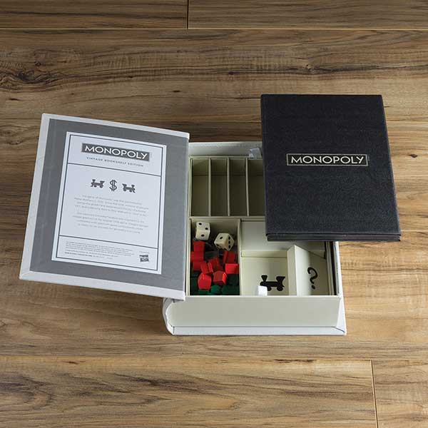 Personalized Monopoly Board Game - Vintage Bookshelf Edition
