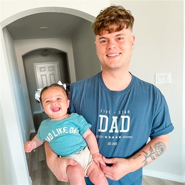 Five Star Dad Personalized Men's Shirts